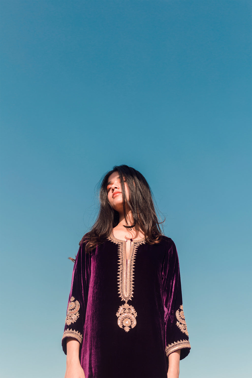 Mehrun Kurta and Sharara-Purple – Lajjoo